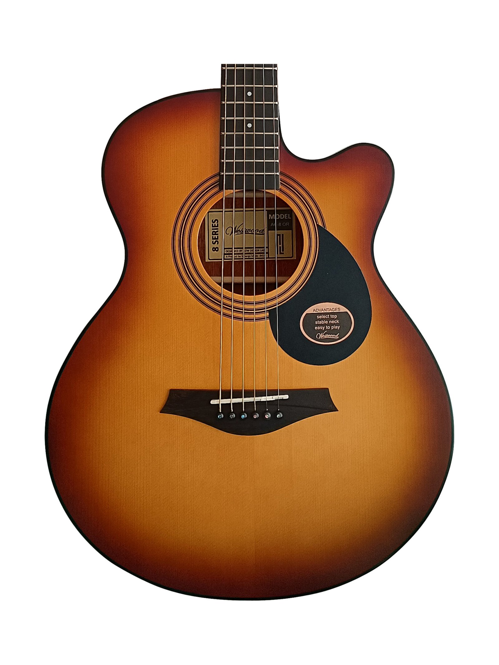 Westwood AC-8OR Acoustic Guitar - Best 40 Inch Oriental