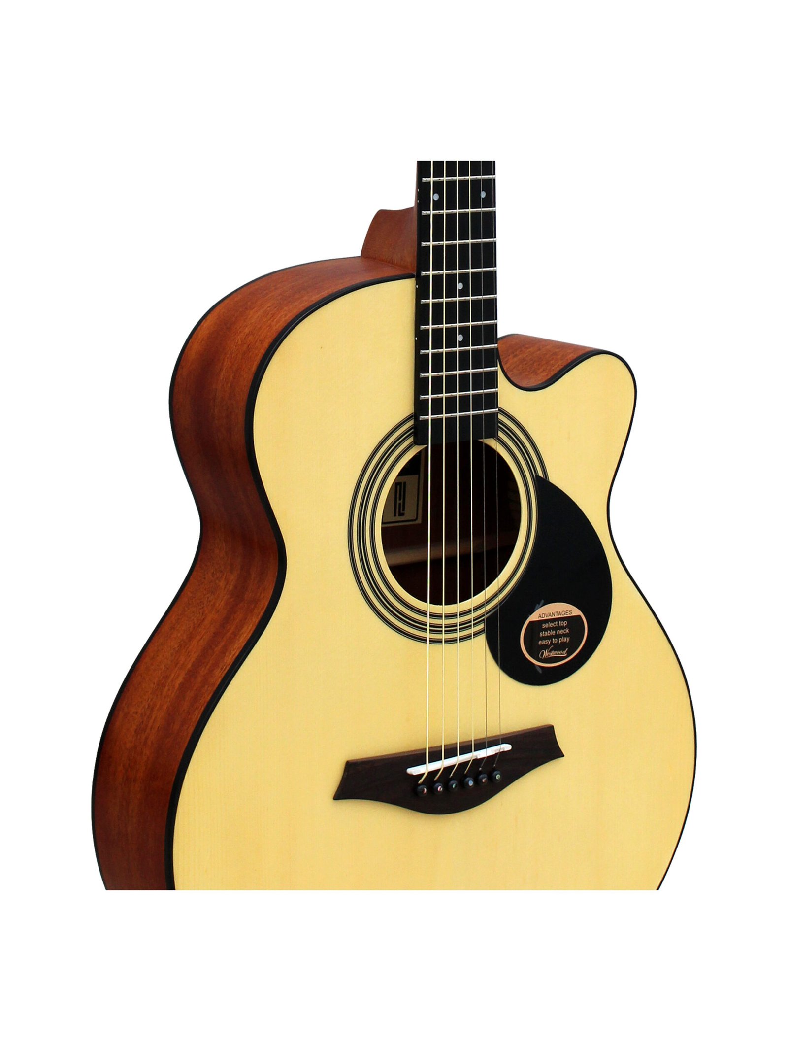 Westwood AC-8NA Acoustic Guitar - Best 40 Inch Spruce Top