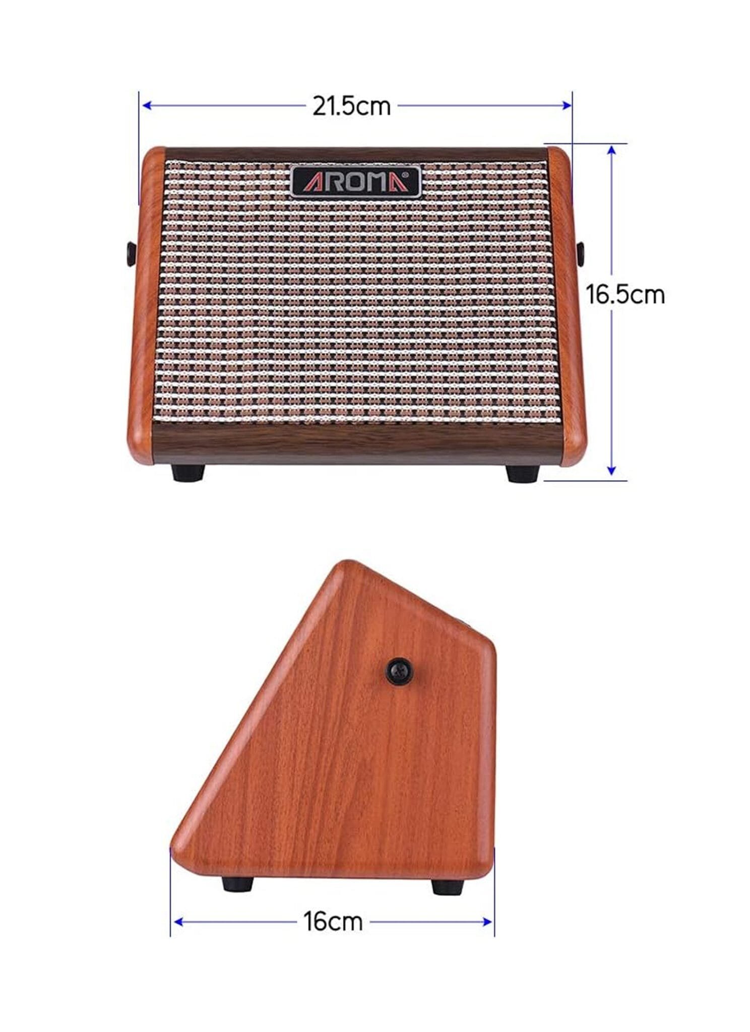 Aroma AG-15A Acoustic Guitar Amplifier - Best 15W Bluetooth