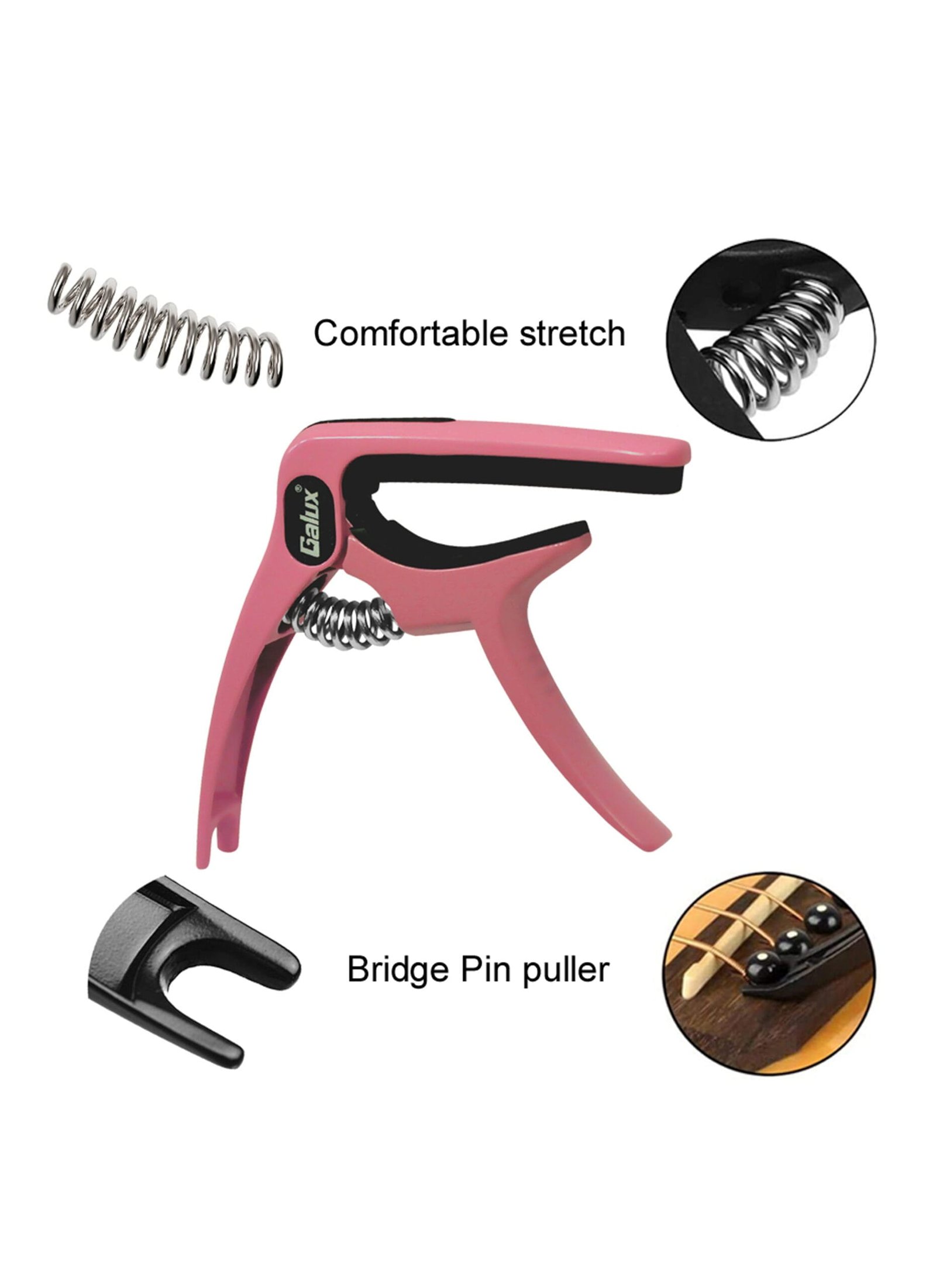 Galux GC-501A Purple Guitar Capo - Best 3-in-1 Zinc Alloy